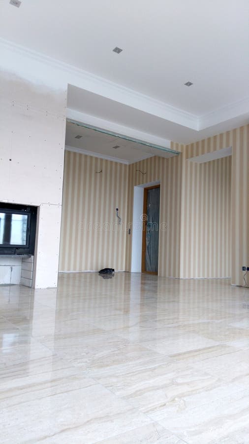 Finishing the Room with a Window Stock Photo - Image of floor ...