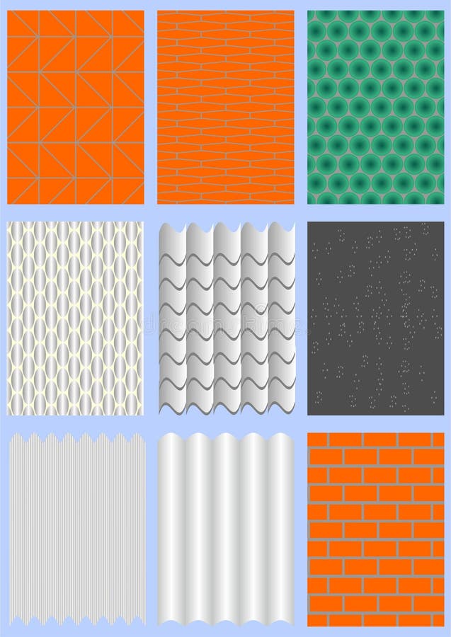 Finishing of Walls and Roofs. Stock Vector - Illustration of roof ...