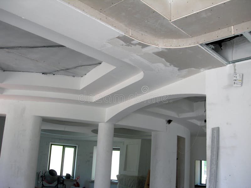 Finishing Works in the Apartment Stock Photo - Image of flooring, beam ...