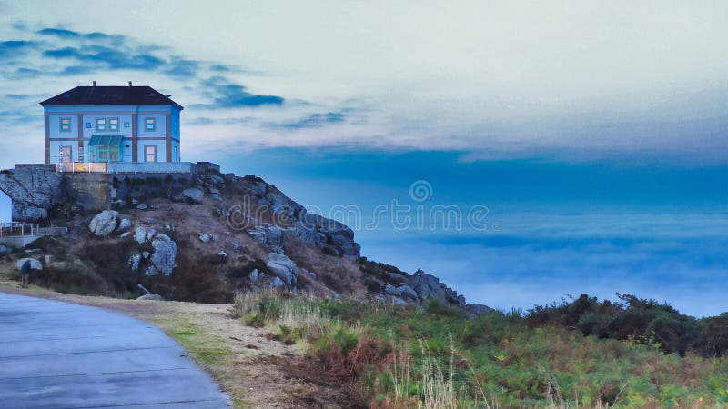 Finisterre Lighthouse, Finisterre Cape, Galicia, Spain Stock Image ...