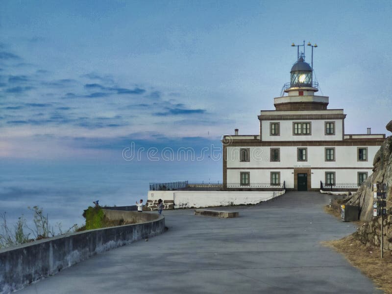 Finisterre Lighthouse, Finisterre Cape, Galicia, Spain Stock Photo ...