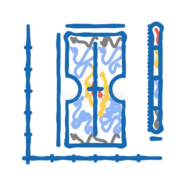 Finite Element Analysis Mechanical Engineer Icon Doodle Illustration ...