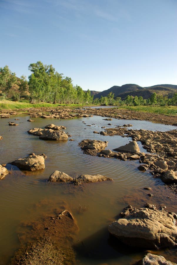 Finke River, Australia stock photo. Image of rock, river - 11613300