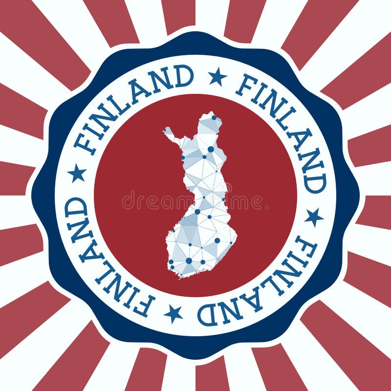 Finland Badge. stock vector. Illustration of decoration - 218221722