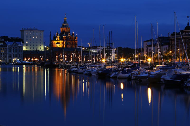 Finland: Blue blue night stock image. Image of karjala - 12166491