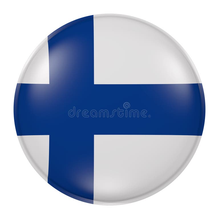Finland button stock illustration. Illustration of finnish - 85107853