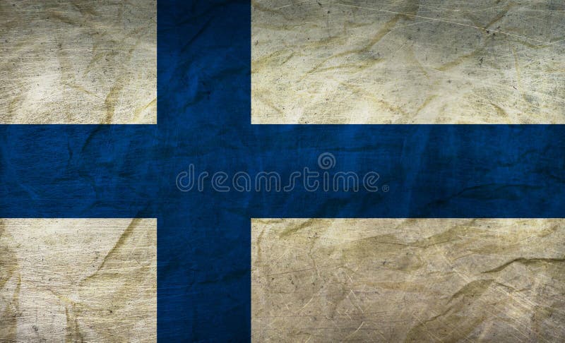 Finland Flag on Paper stock photo. Image of dirty, grunge - 89948240