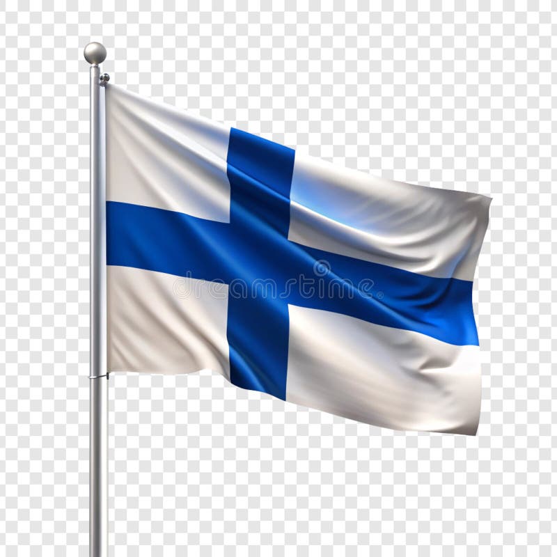 Finland Flag Transparent Background Stock Illustration - Illustration ...
