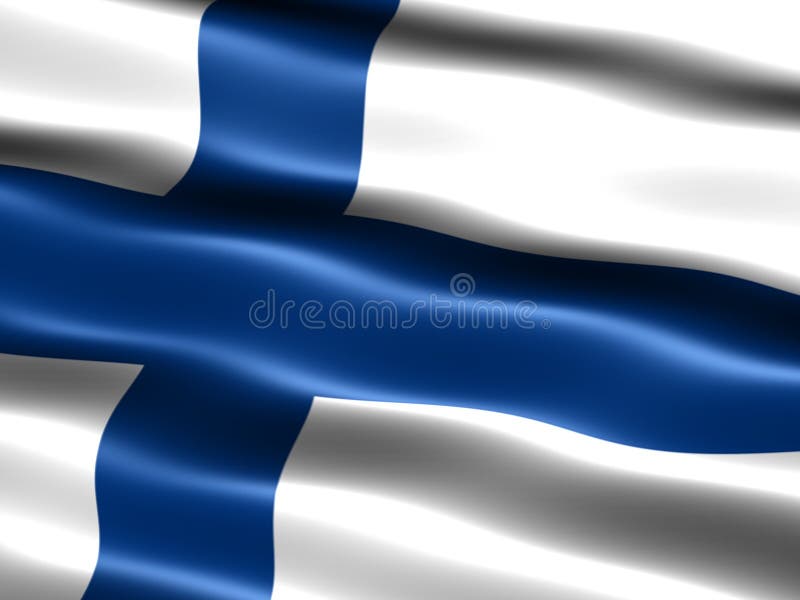 Rund finland flagga stock illustrationer. Illustration av flagga - 4647514