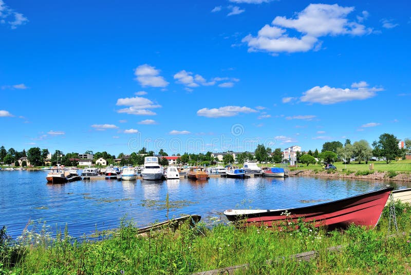 Finland. Haven of Hamina stock photo. Image of travel - 19005046
