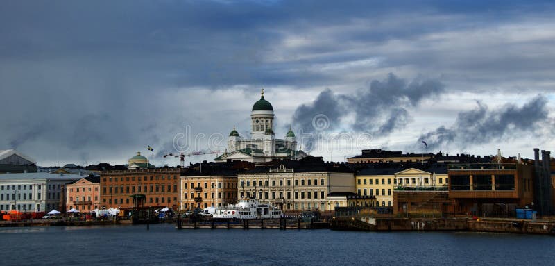 Waterfront View on the Harbor of Helsinki in Finland Editorial Photo ...