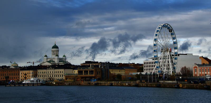 Waterfront View on the Coast of Helsinki in Finland Editorial Stock ...