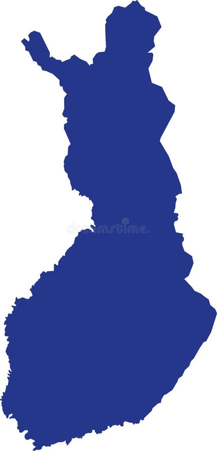 Contour map of Finland stock vector. Illustration of stars - 4904392