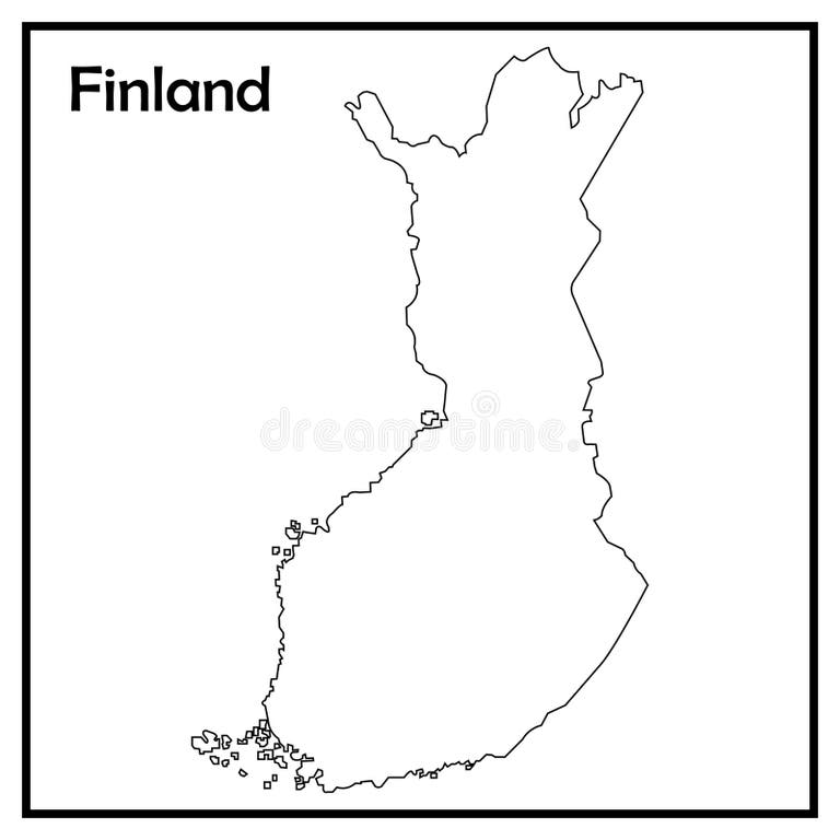 Finland map icon stock vector. Illustration of europe - 289267024