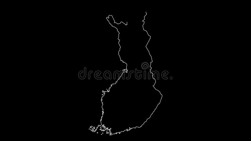 Finland Map Outline Animation Stock Footage - Video of tourism, symbol ...