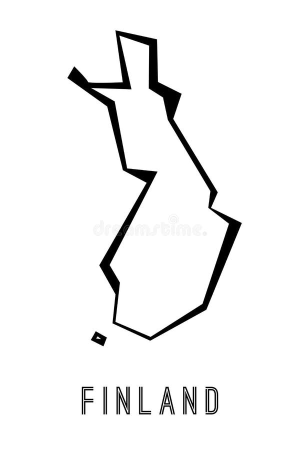 Finland polygon vector map stock vector. Illustration of sharp - 180826372