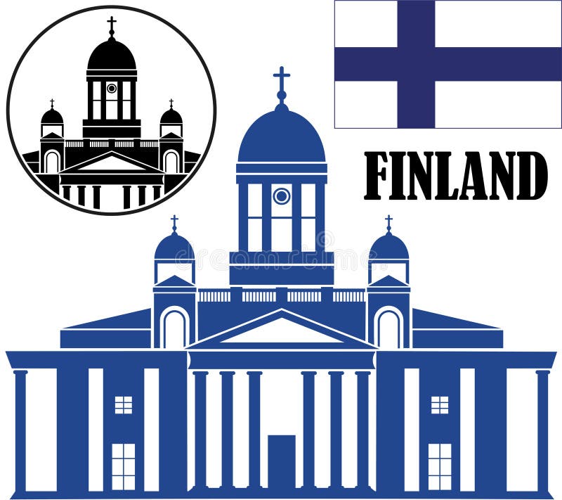 Finland stock vector. Illustration of sign, vector, finland - 49216651