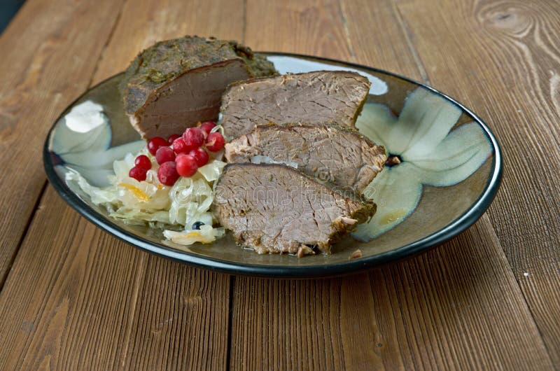 Finnish elk roast stock photo. Image of dinner, grilled - 85029238