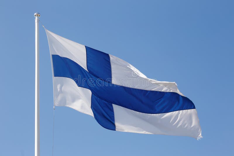 Finnish flag stock photo. Image of finland, flag, finnish - 95859280