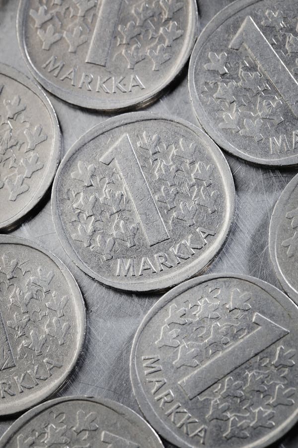 Finnish Markka stock photo. Image of currency, coins - 21900024