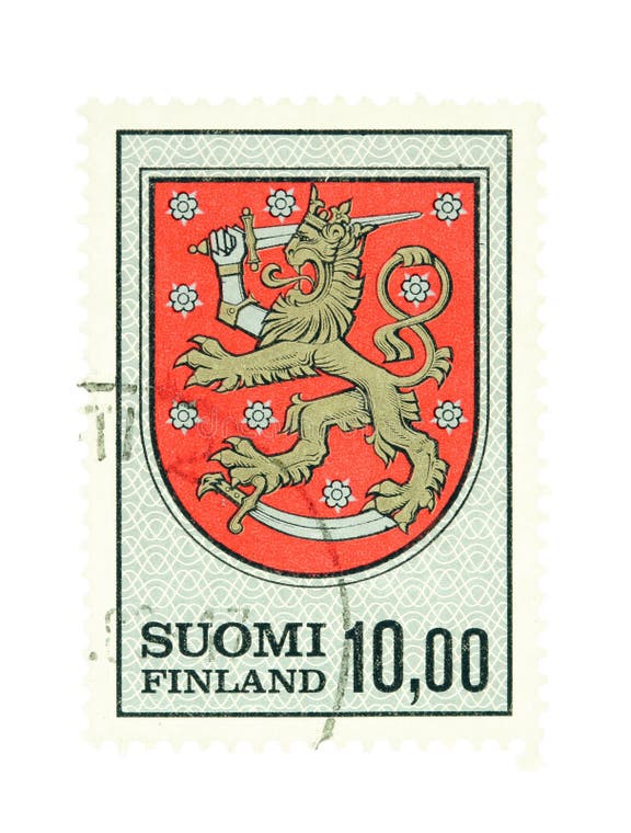 Finnish national emblem editorial stock photo. Image of suomi - 7448943