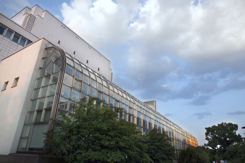 Finnish National Opera House Outdoors. Helsinki. Stock Photo - Image of ...