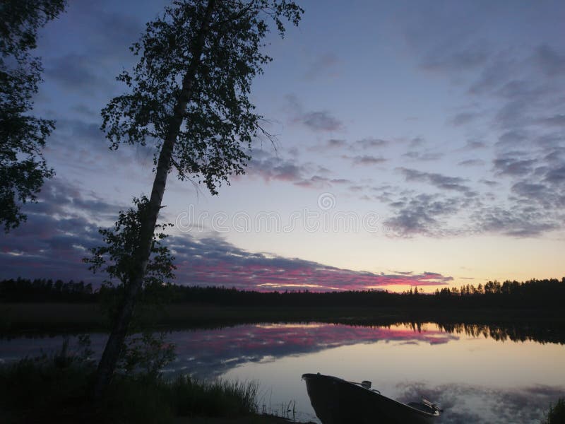 Finnish night stock photo. Image of finnish, sunset - 106233500