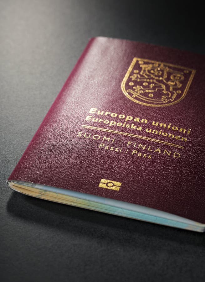 Finnish Passport stock image. Image of words, biometric - 42100803