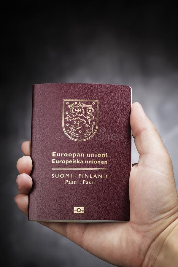 Finnish Passport stock photo. Image of identification - 33600250