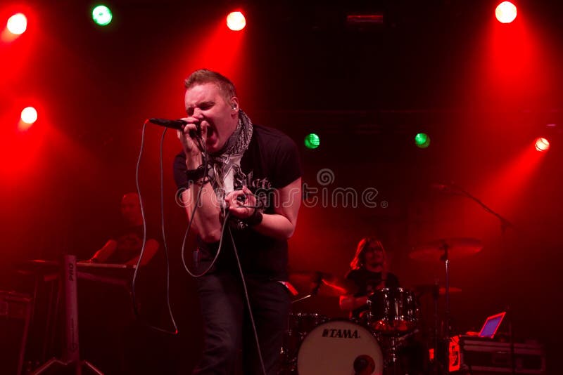 Finnish Rockers Poets of the Fall Live on Stage Editorial Stock Image ...