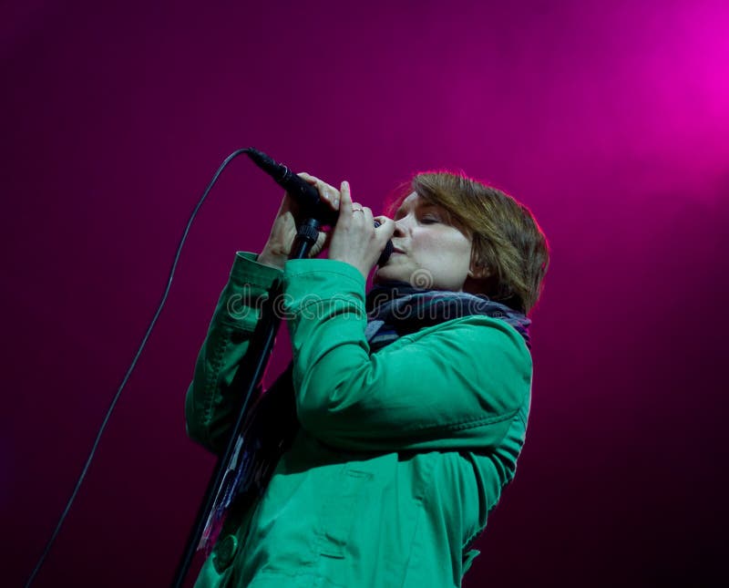 Finnish Singer Emma Salokoski Live on Stage Editorial Photography ...