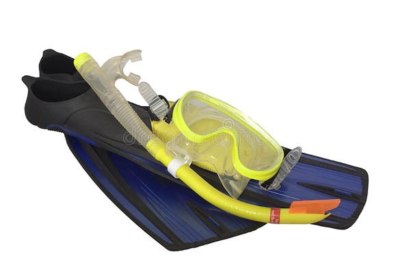 Fins mask snorkel diving stock image. Image of cruise - 4932619