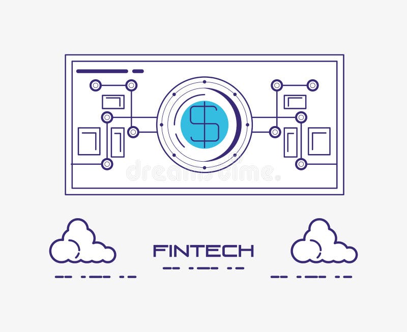 Financial Technology Design Stock Vector - Illustration of index ...