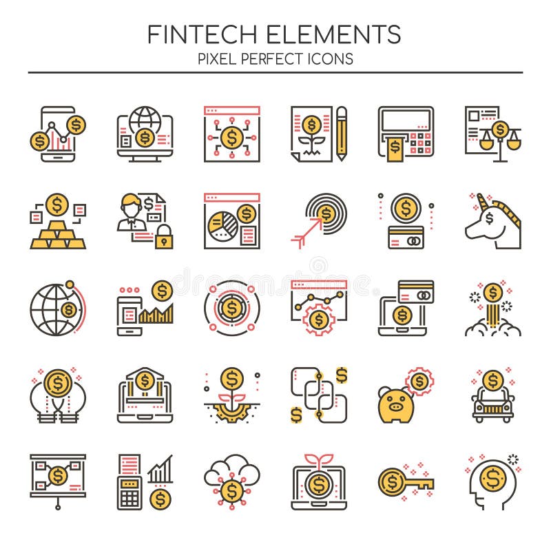 Fintech Elements Stock Illustrations – 880 Fintech Elements Stock ...