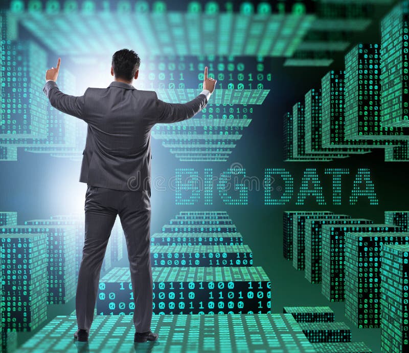 Fintech Financial Big Data Concept with Analyst Stock Photo - Image of ...