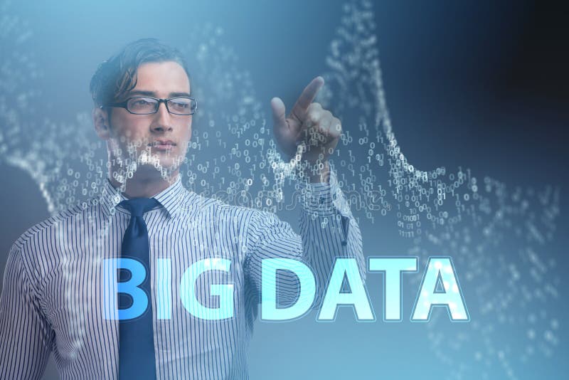 The Fintech Financial Big Data Concept with Analyst Stock Photo - Image ...