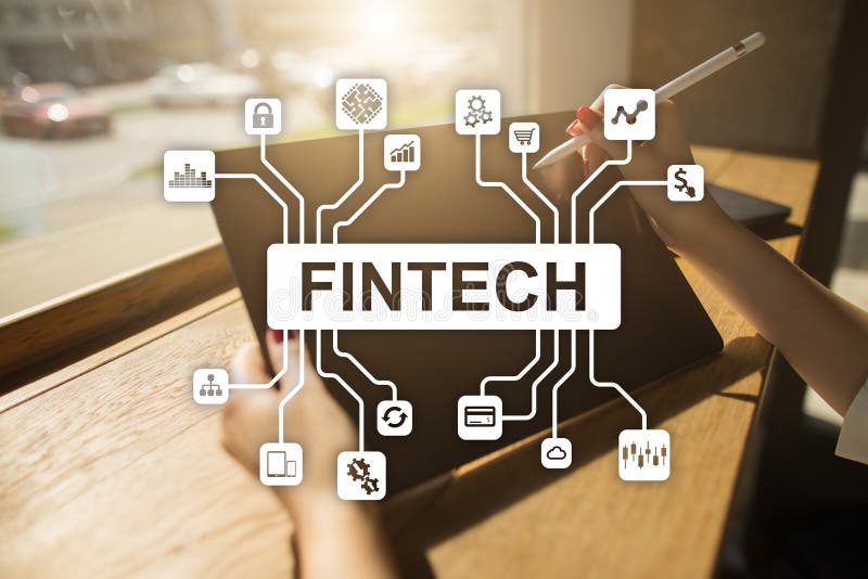 FINTECH FInancial Technology Internet and Business Concept. Stock Photo ...