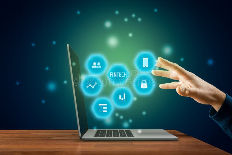 Fintech and Financial Technology Stock Photo - Image of online ...