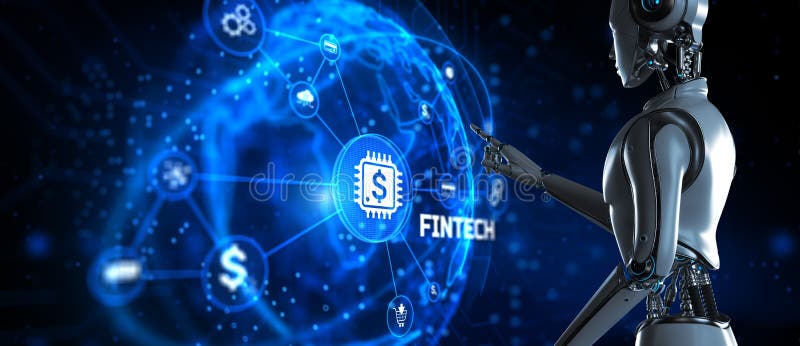Fintech Financial Technology Online Payment Digital Economy Concept ...