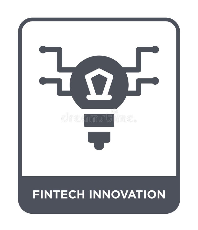 Fintech Innovation Icon in Trendy Design Style. Fintech Innovation Icon ...