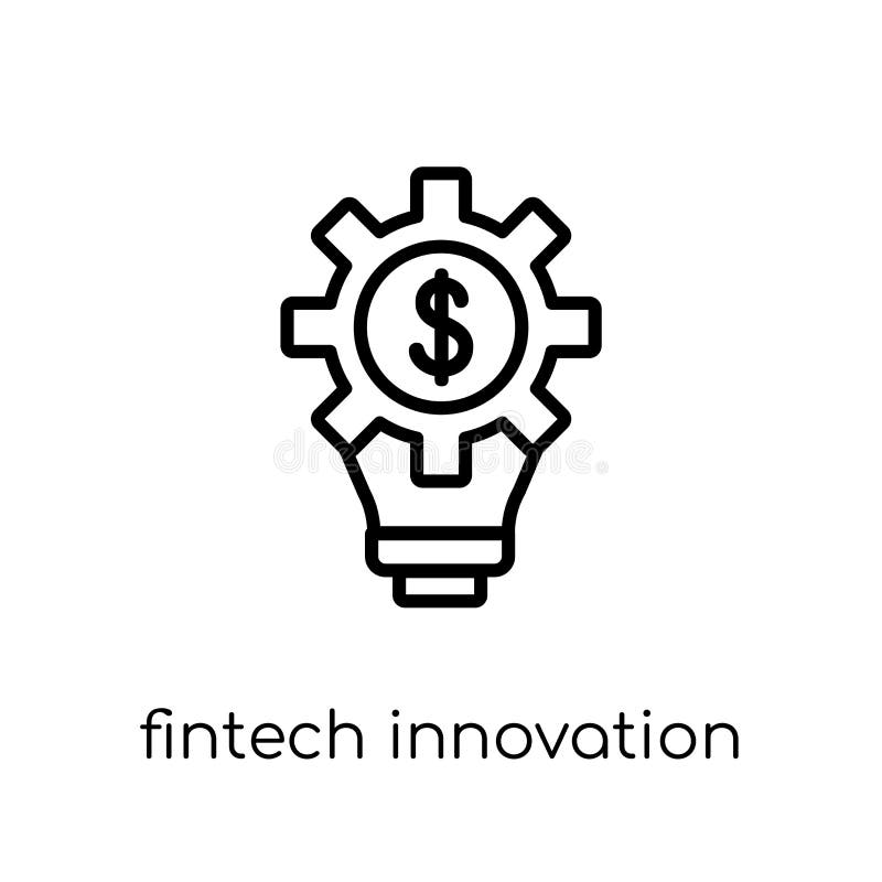 Fintech Innovation Logo Design with Editable Slogan. Branding Book and ...