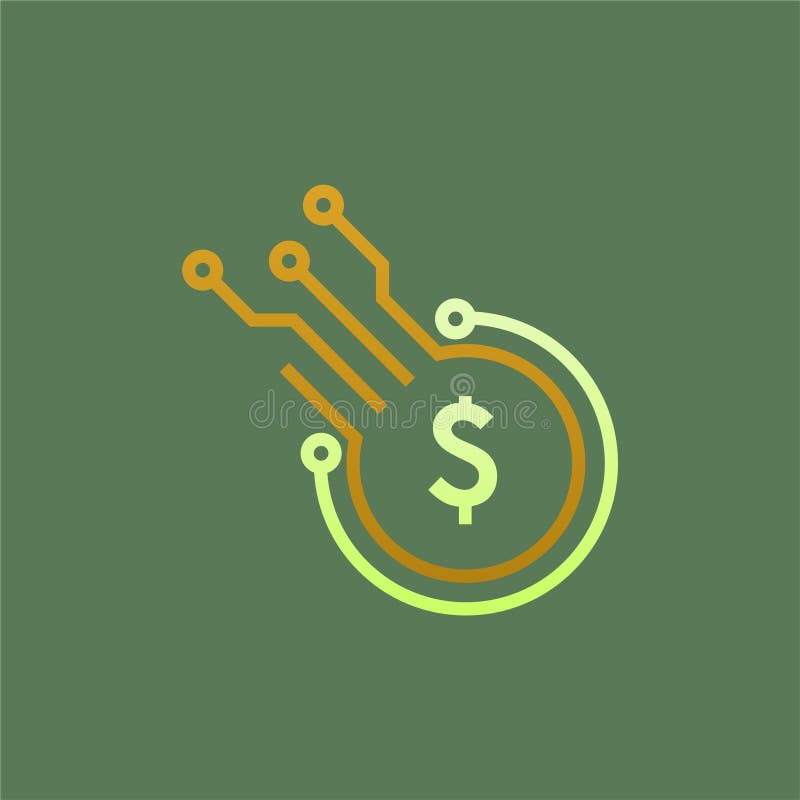 Fintech Logo Design Concept Vector Stock Illustration - Illustration of ...