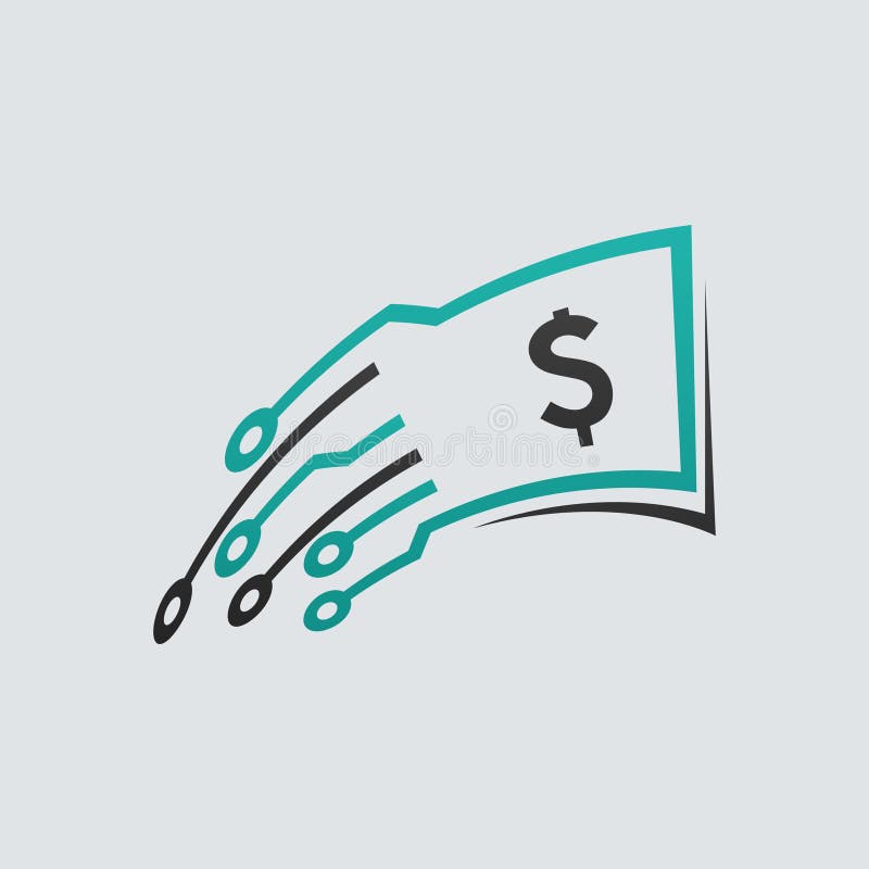 Fintech Logo Design Concept Vector Stock Illustration - Illustration of ...