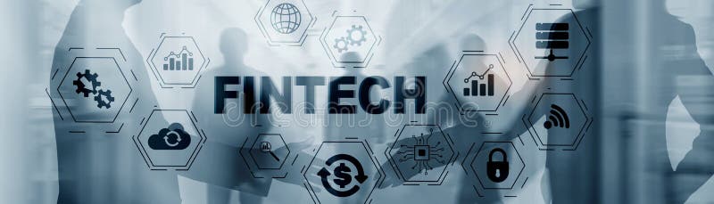 Fintech on Toned Website Banner. Investment and Financial Internet ...