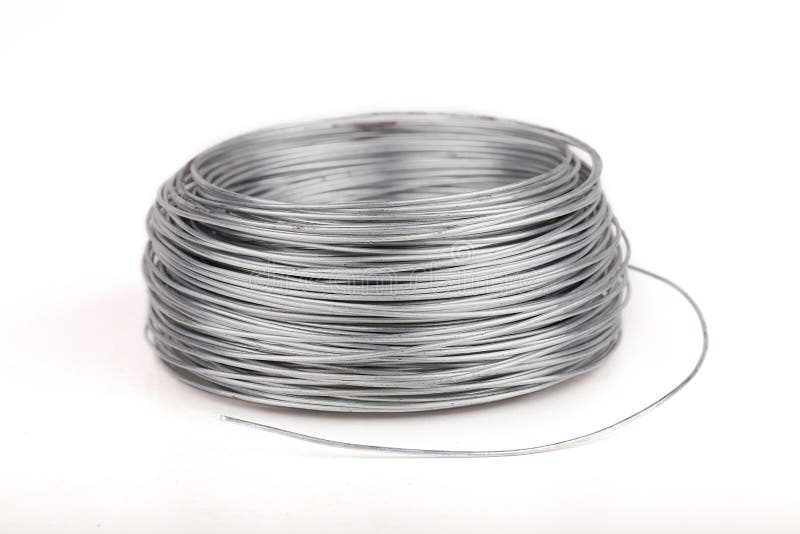 Espiral do fio de metal imagem de stock. Imagem de ferro - 10960531