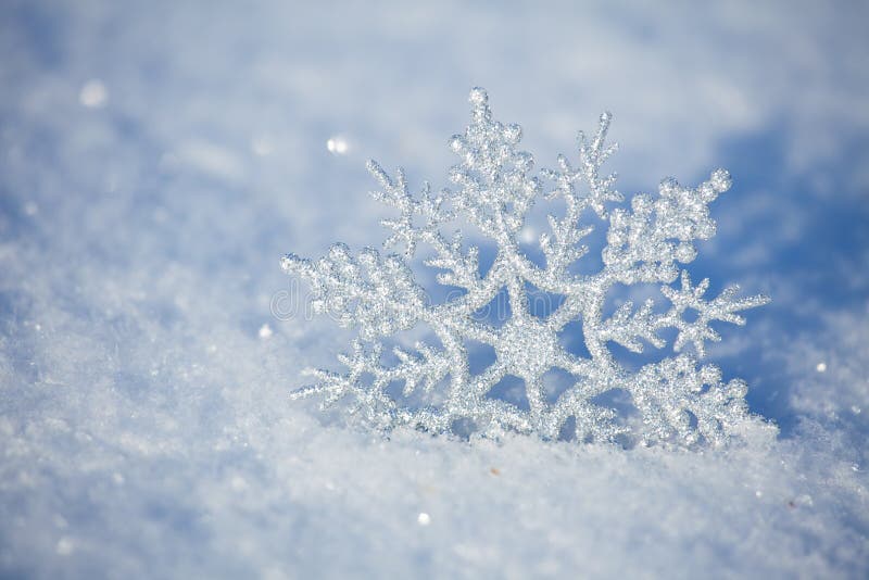 Fiocchi Di Neve Nell'inverno Fotografia Stock - Immagine di freddo ...