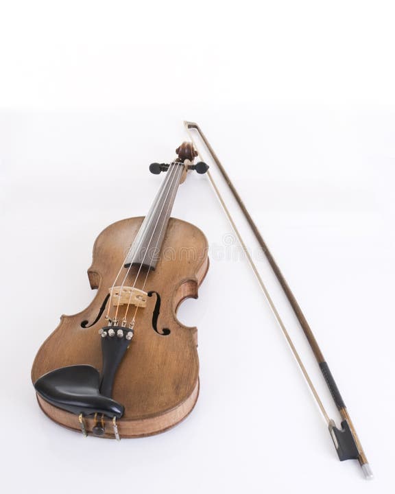 Fiol och pilbåge arkivfoto. Bild av platta, haka, instrument - 32022300