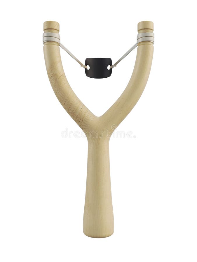 Fionda di legno illustrazione di stock. Illustrazione di tenuta - 65245084