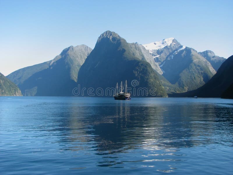 Fiord stock photo. Image of fiord, mountains, zealand - 11848480