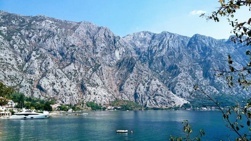 Fiord in Montenegro. stock photo. Image of lakes, travel - 104634614